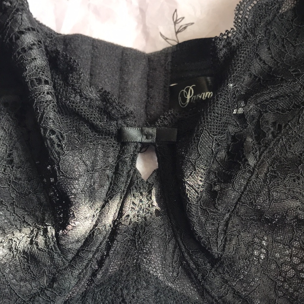 Paramour Black Laced Bra Size 38ddd New Without Tag… Gem